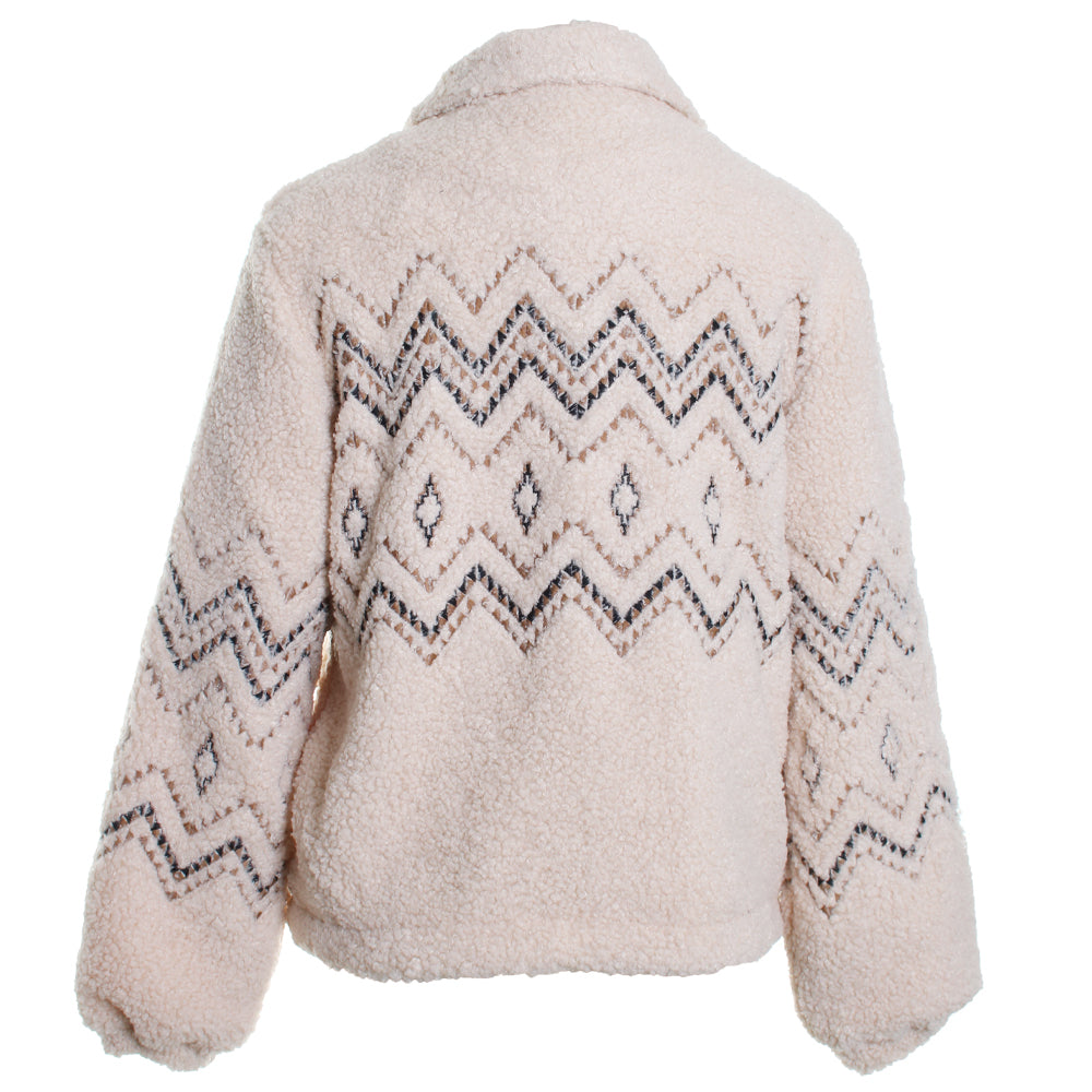 Lined Zip Up Jacket w/ Embroidery – Lee Newman.com